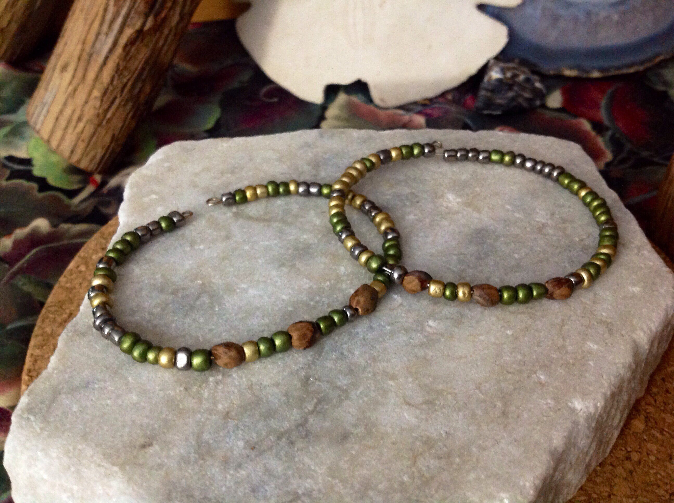 2 Bracelets Ghost Bead Jewellery Protection From Evil | Etsy