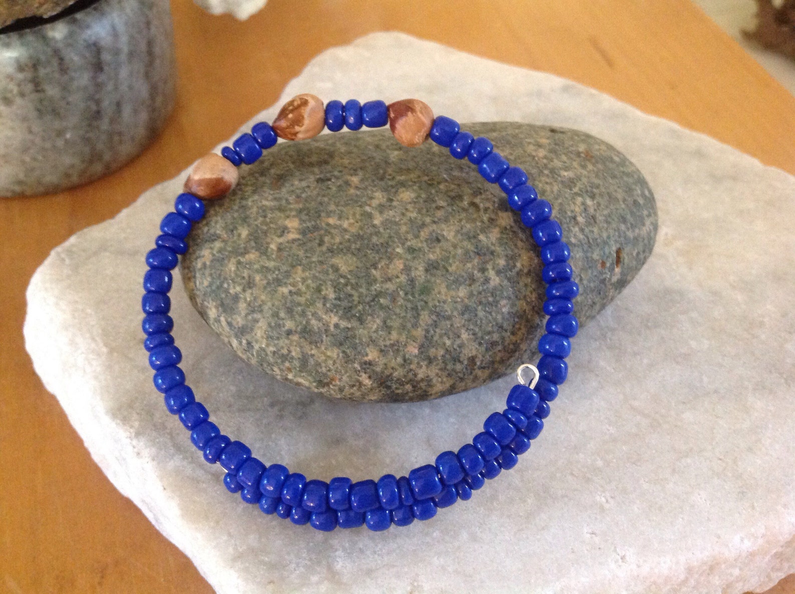 Navajo Ghost Bead Protection Bracelet, Calming Jewelry That Stops Bad ...