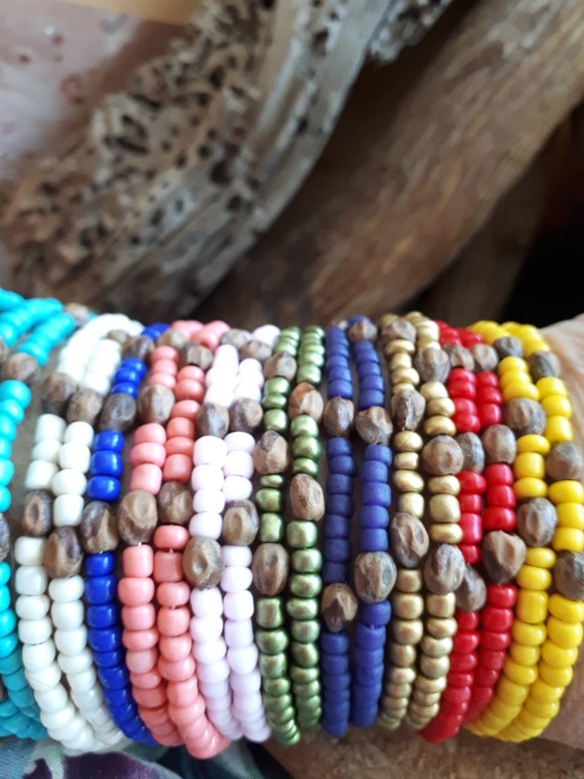 Navajo Ghost Bead Protection Bracelet, Calming Jewelry That Stops Bad ...