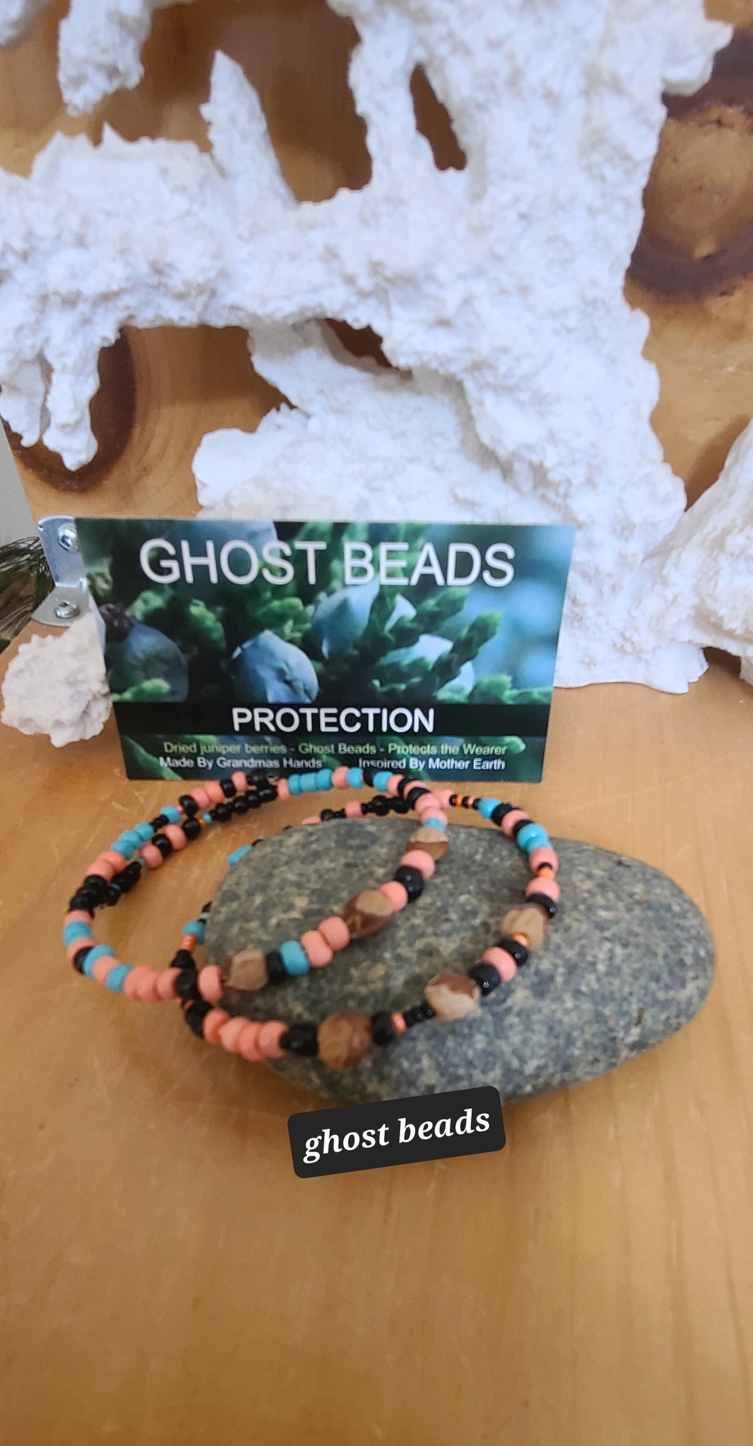 2 Protection Bracelets, Ghost Beaded Jewelry, Protection From Evil ...