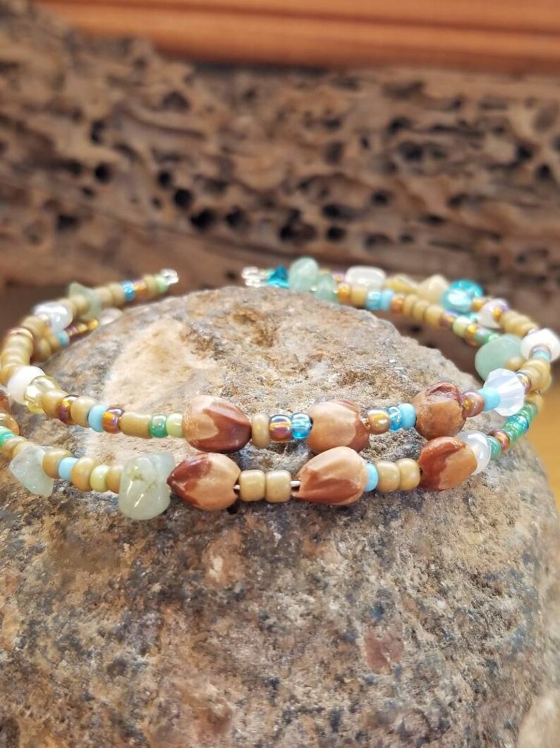 2 Bracelets Layered Bracelet Ghost Spirit Ghost Bead Jewelry - Etsy