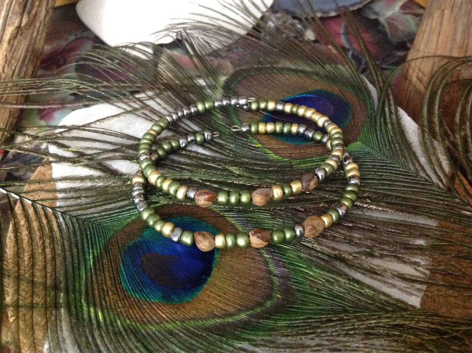 2 Bracelets Ghost Bead Jewellery Protection From Evil | Etsy