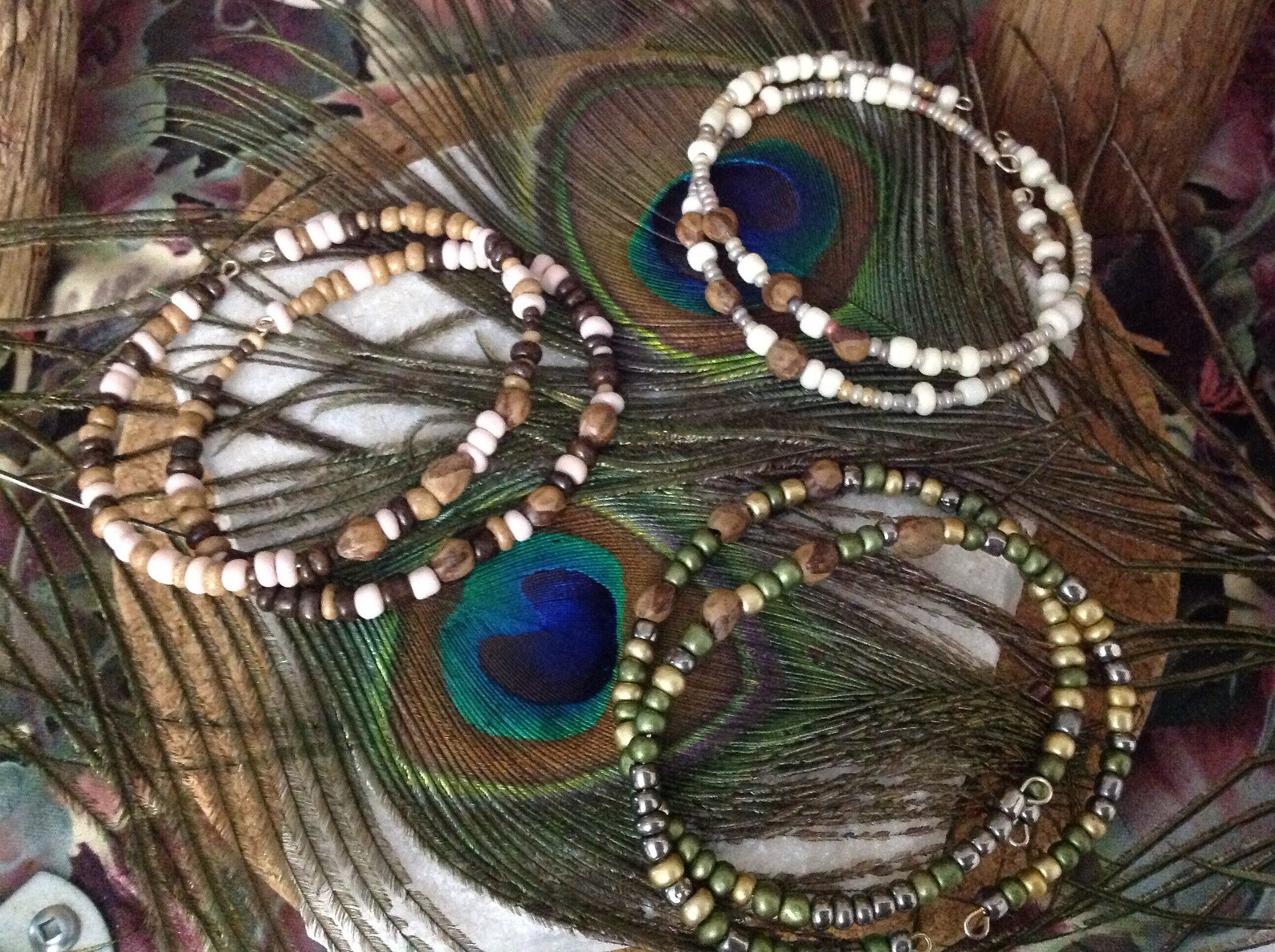 2 Bracelets Ghost Bead Jewellery Protection From Evil - Etsy