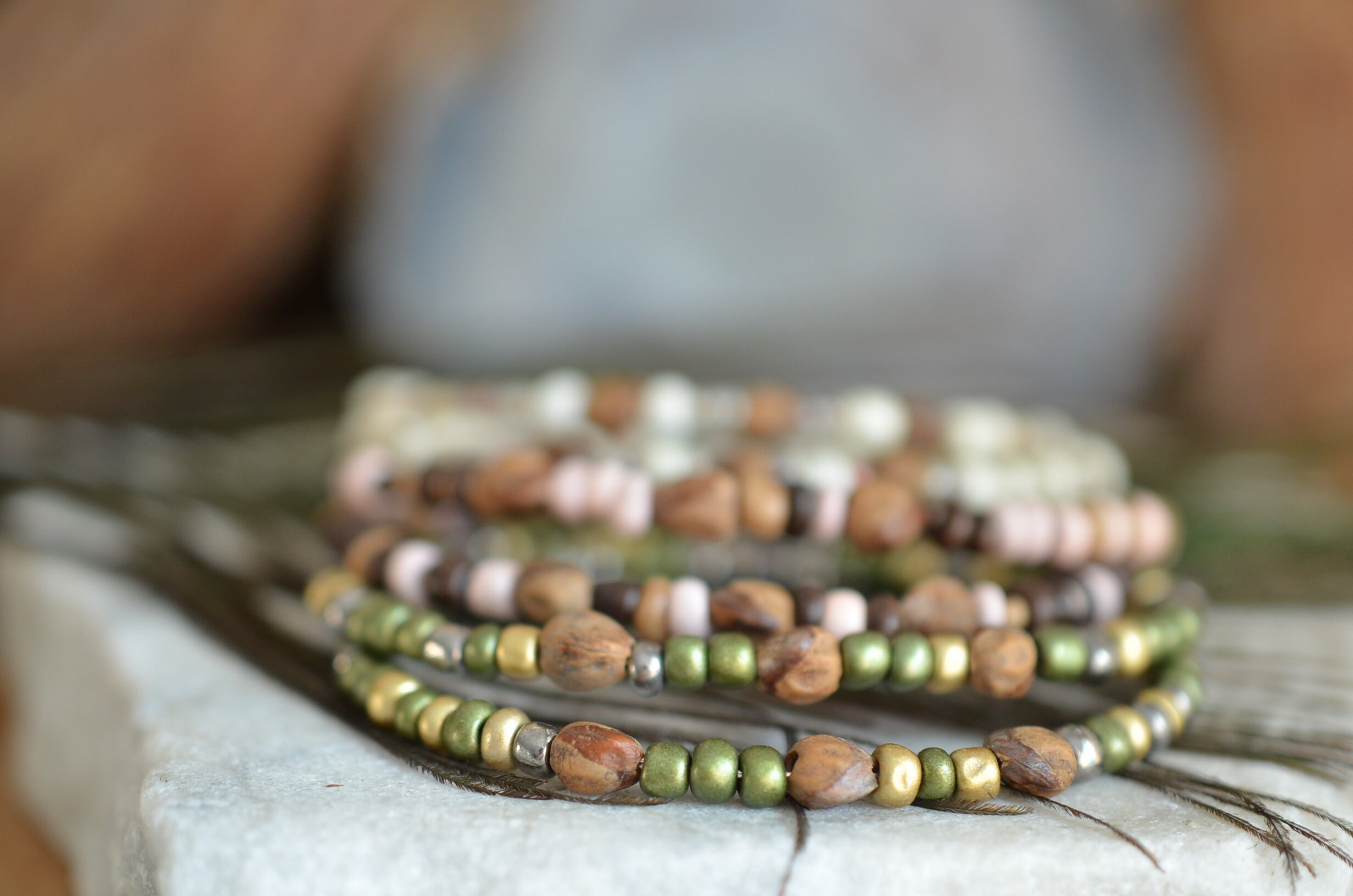 2 Bracelets Ghost Bead Jewellery Protection From Evil - Etsy