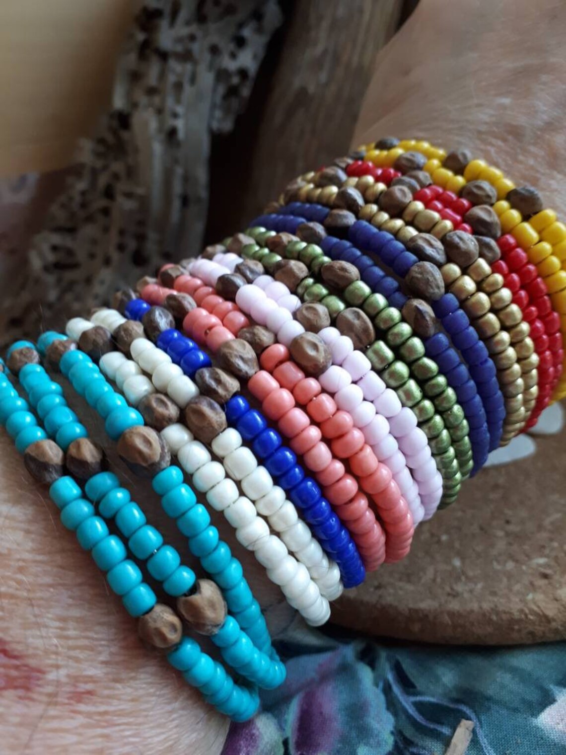 Navajo Ghost Bead Protection Bracelet, Calming Jewelry That Stops Bad ...