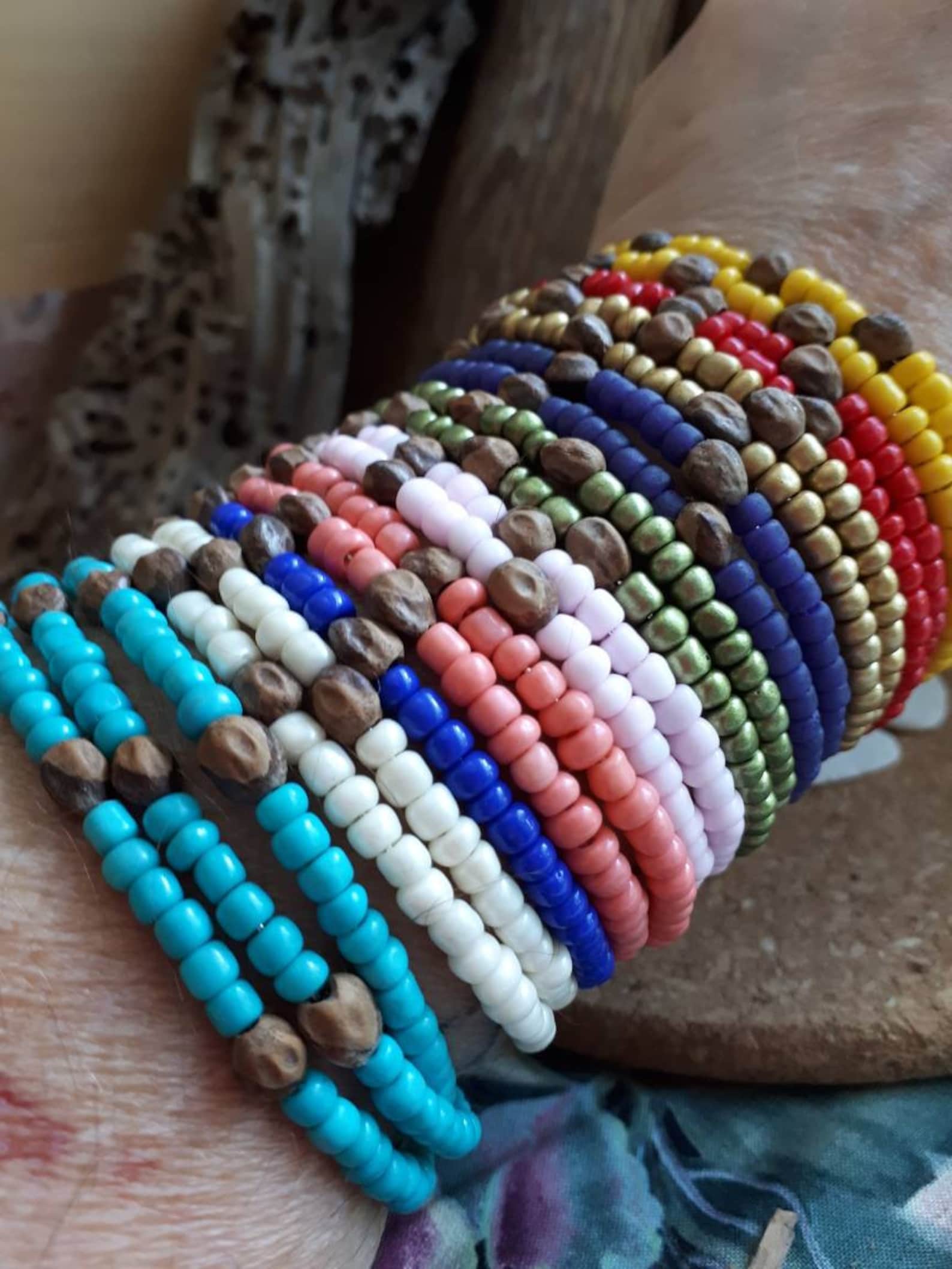 Navajo Ghost Bead Protection Bracelet, Calming Jewelry That Stops Bad ...