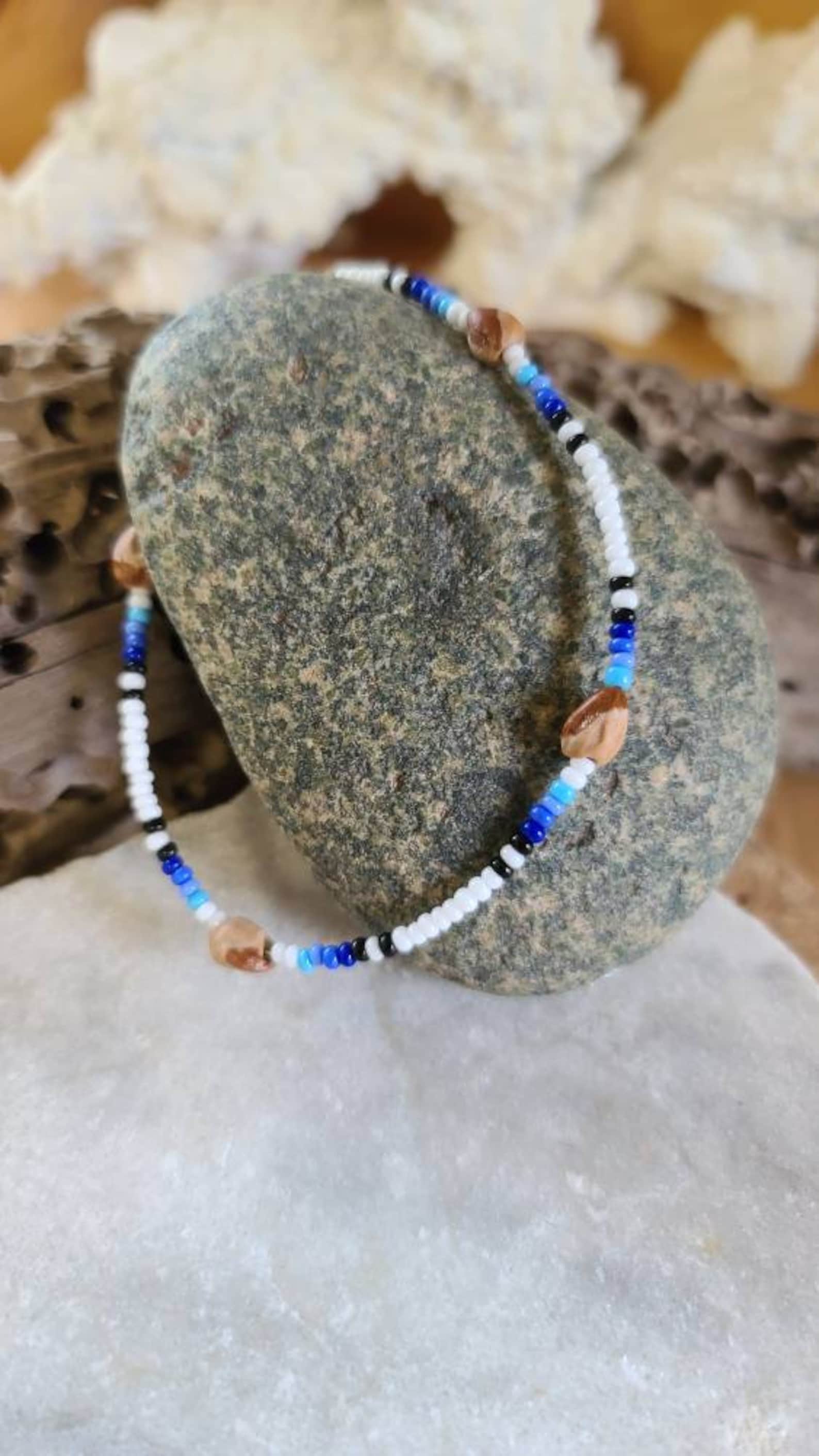 Blue Ghost Bead Bracelet Navajo Protection Jewelry | Etsy