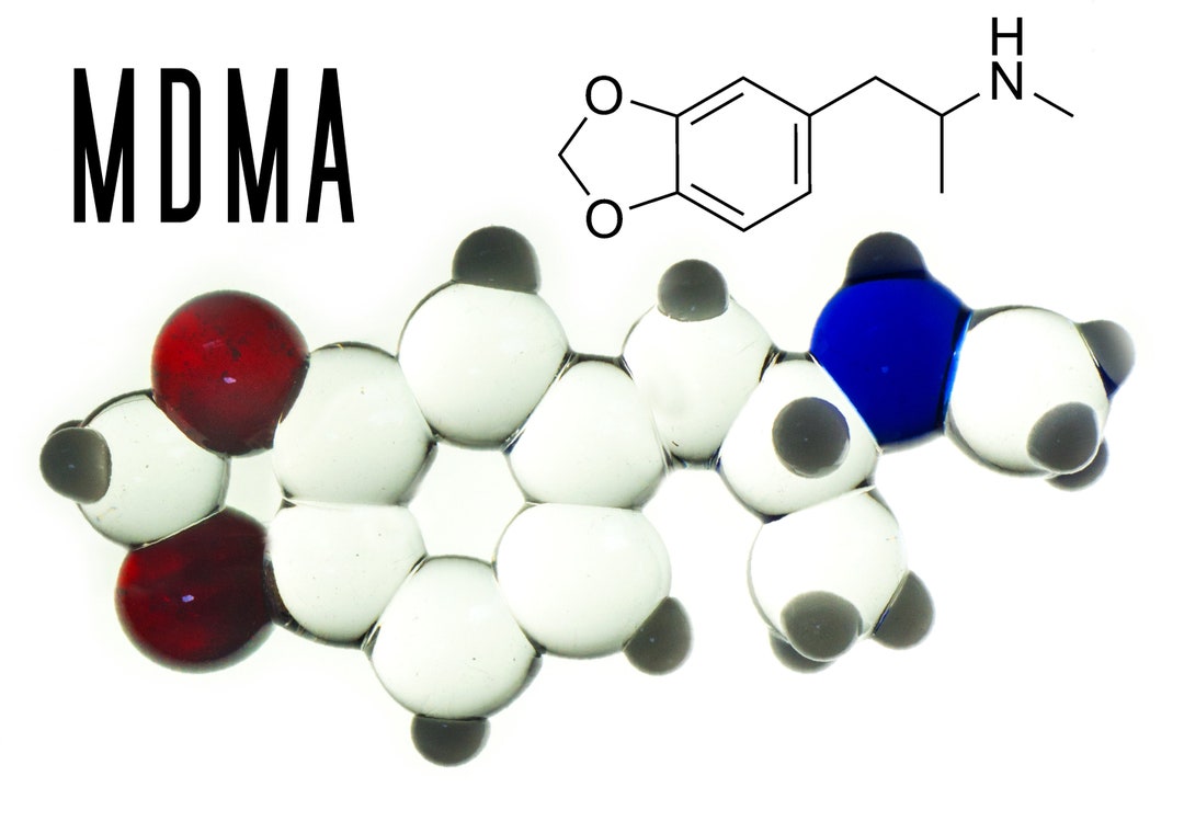 MDMA Lampworked Glass Molecule Model - Standard Colors - Etsy