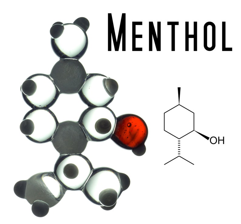 Menthol Lampworked Glass Molecule Model - Standard Colors - Etsy