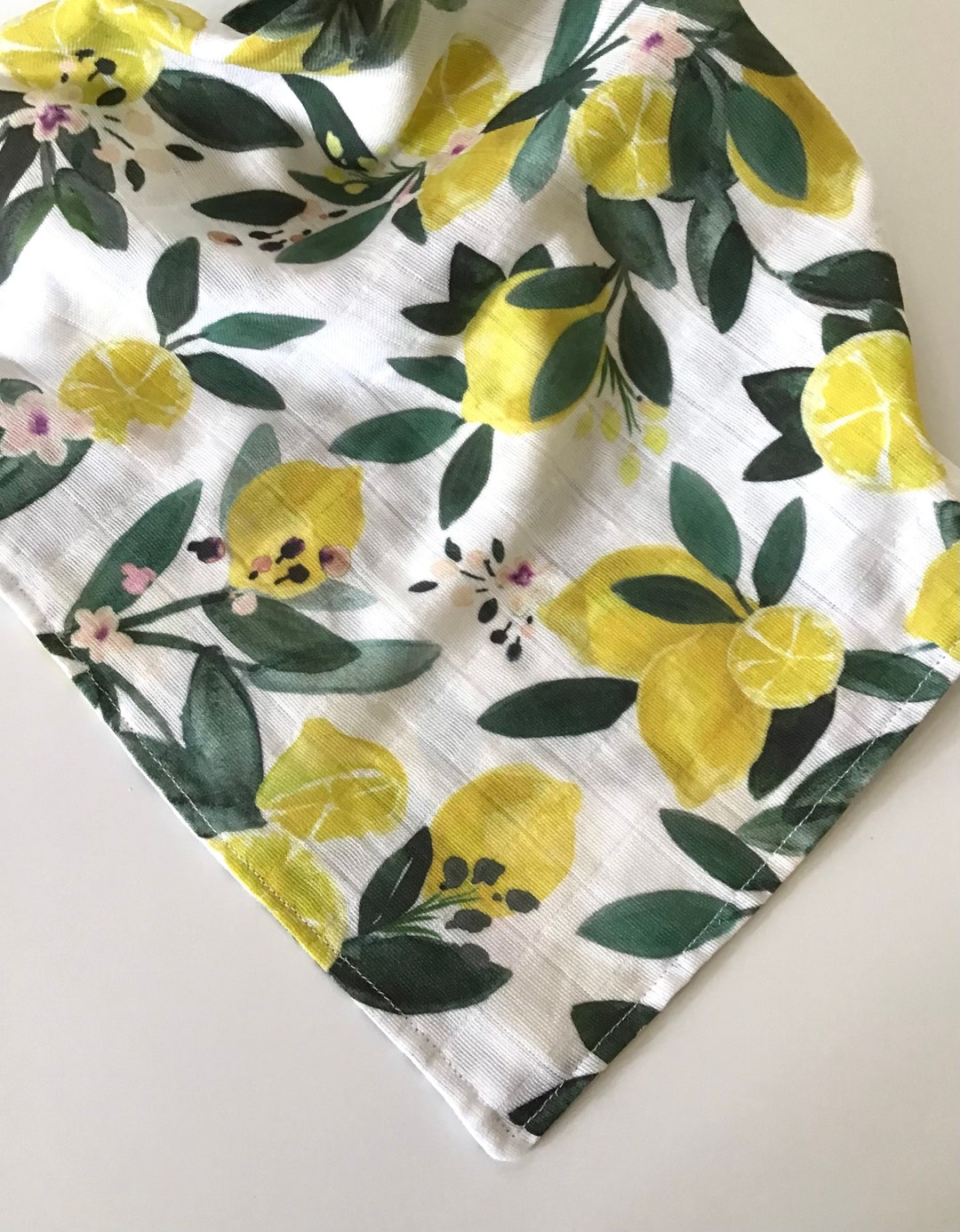 Lemon Muslin Cloth Baby Muslin Cloths Lemons Feeding Cloth Reusable ...