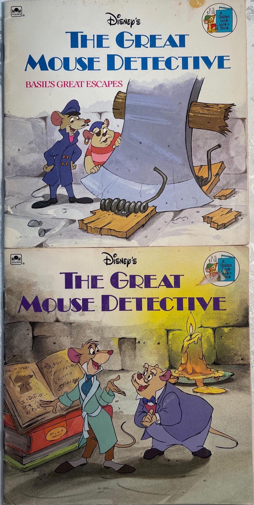 The Great Mouse Detective - 2 Book Set - Etsy