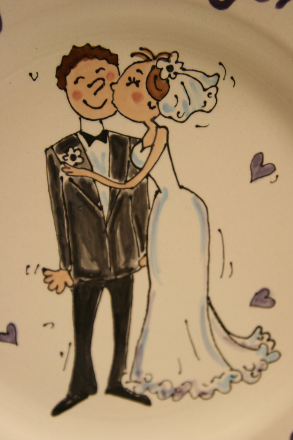 Personalised Hand Painted Pottery Commemoration or Signature Ceramic ...