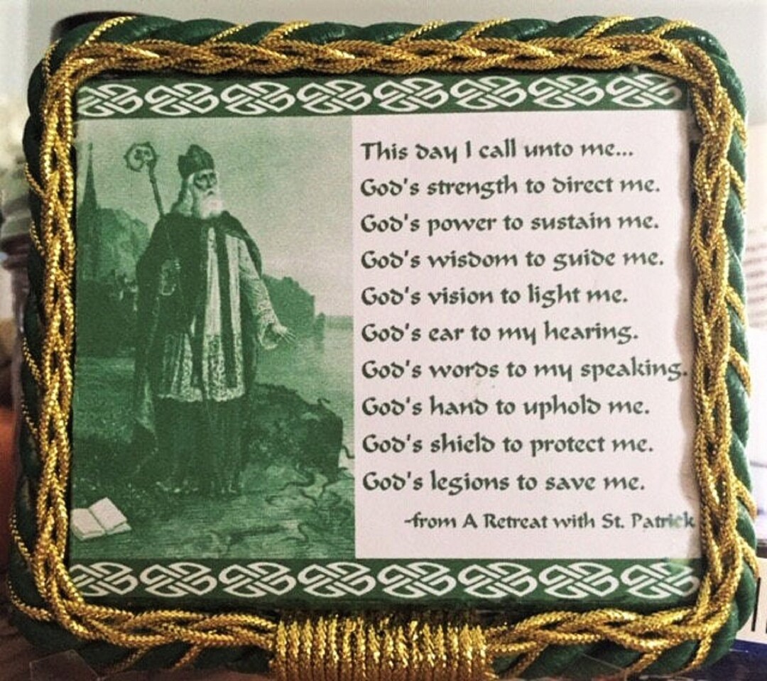 BREASTPLATE of ST. PATRICK - Paper Sculpted Art Display - Mini-plaque ...