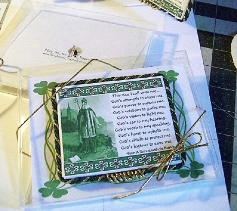 BREASTPLATE of ST. PATRICK - Paper Sculpted Art Display - Mini-plaque ...