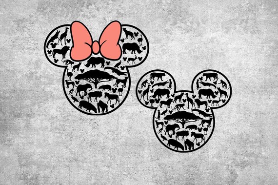 Disney Animal Kingdom Mouse Heads Disney Safari Mouse Heads | Etsy