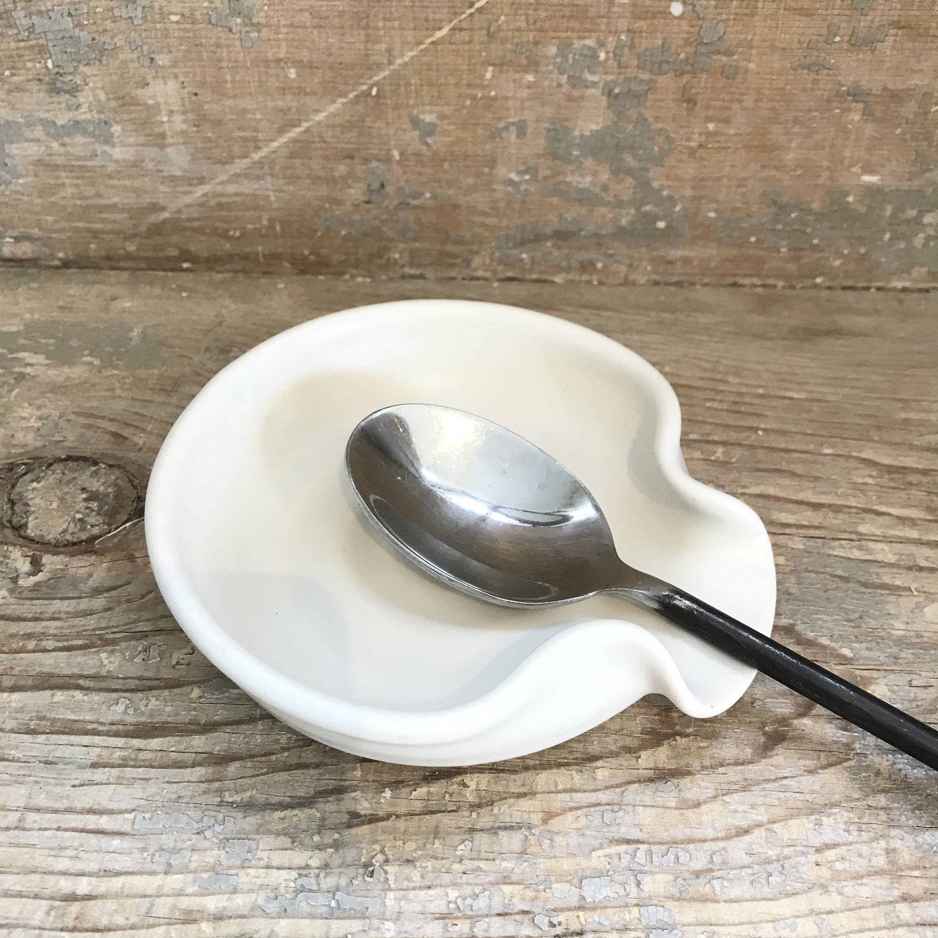 Spoon Rests in Matte White or Matte Black Glaze and 3 Sizes a | Etsy