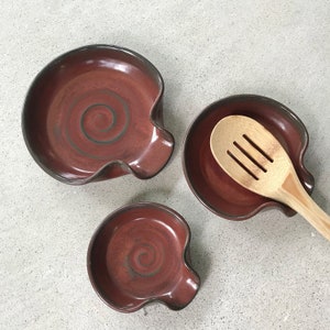 Spoon Rests in 9 Glaze Colors and 3 Sizes a MUST for Every Kitchen ...