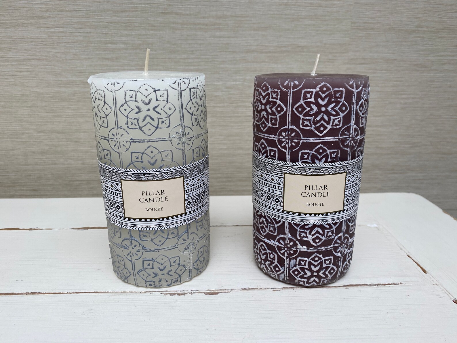 Large African Inspired Pillar Candles - Etsy