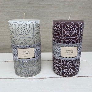 Large African Inspired Pillar Candles - Etsy
