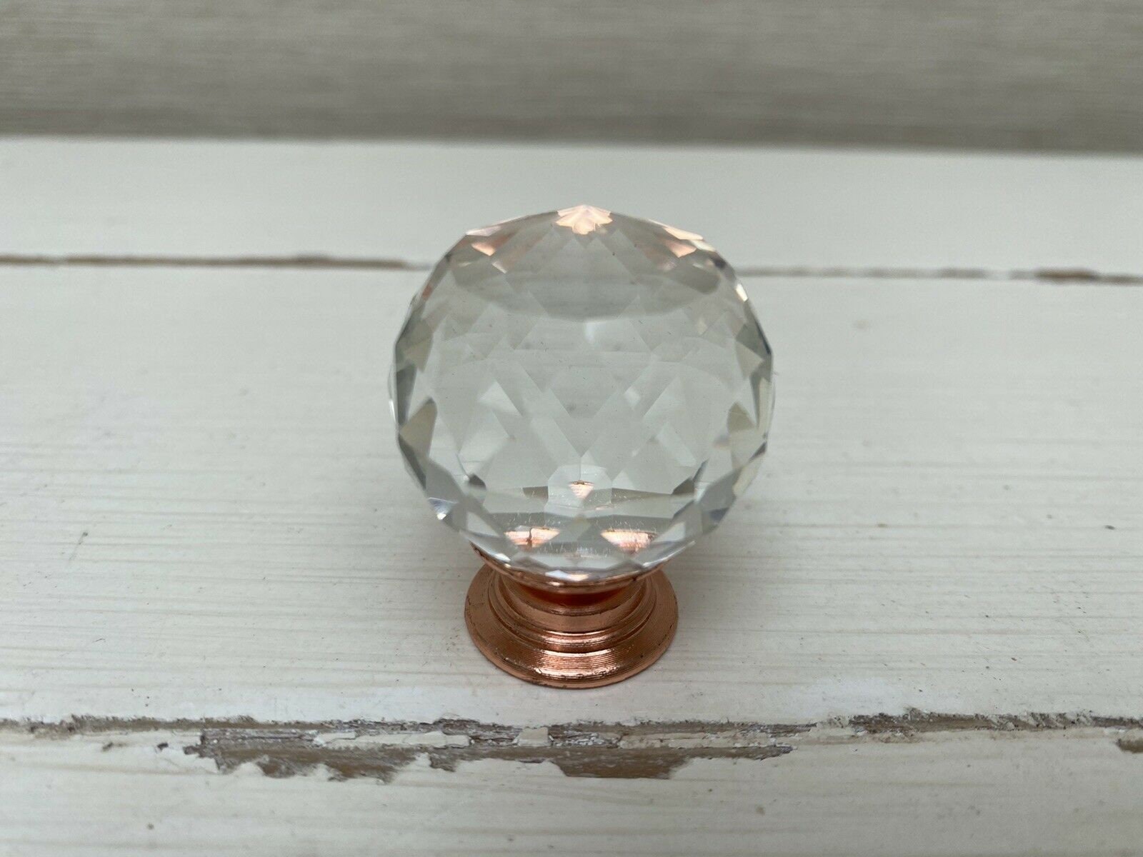 Crystal Glass Round Cabinet / Door Knobs | Etsy