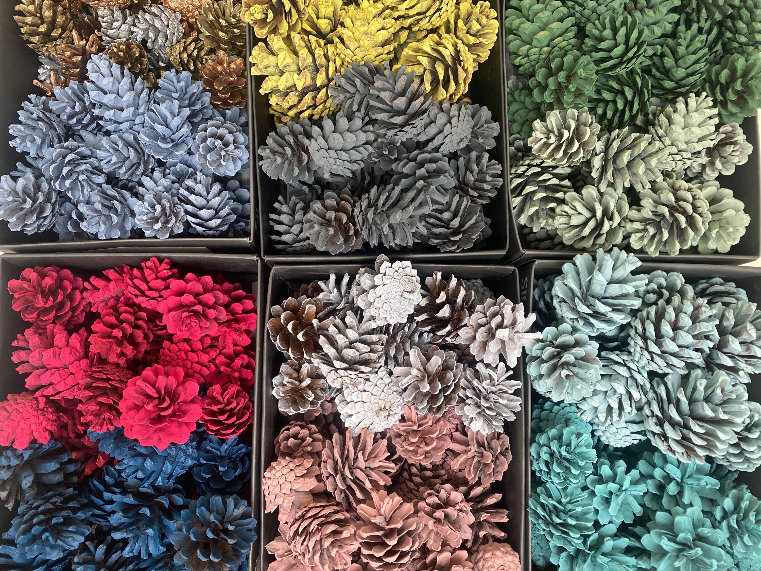 Sprayed Small Pine Cones Pack of 30 Choice of Gold Silver - Etsy