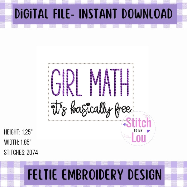 Math Embroidery - Etsy