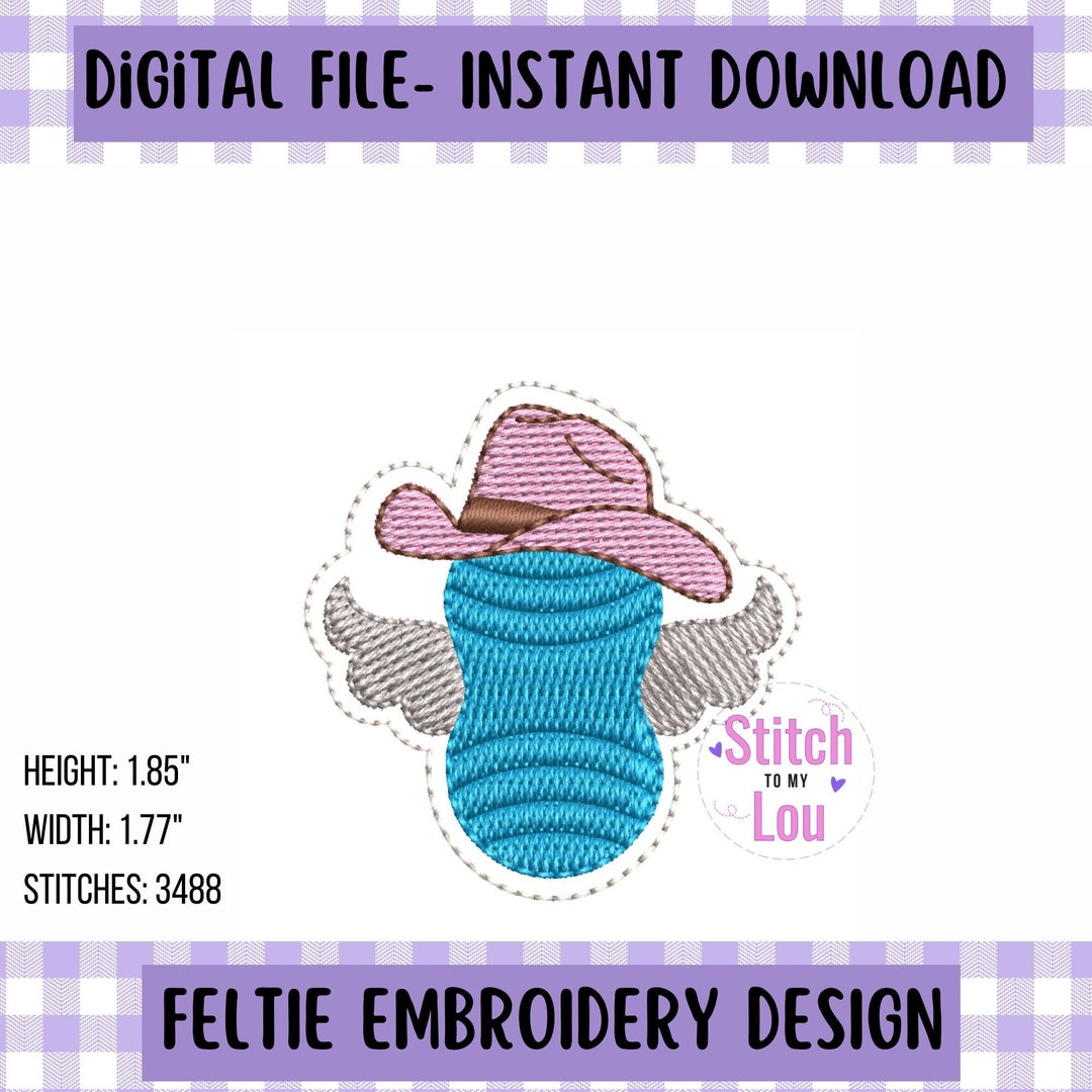 Flying Cowgirl Peanut Ball Embroidery Design, Medical Feltie Download ...