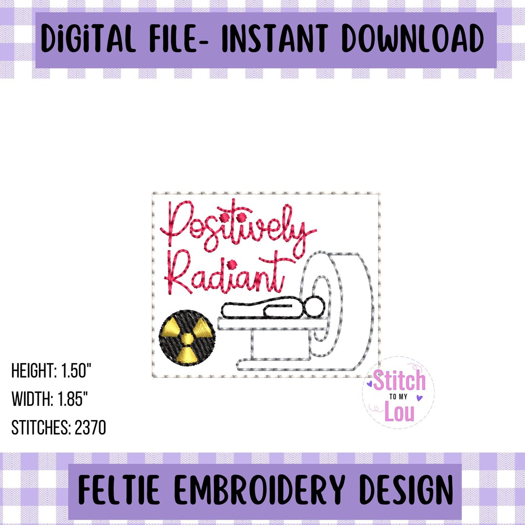 Positively Radiant, CT Scan, Radiology Feltie Design Download, Medical ...