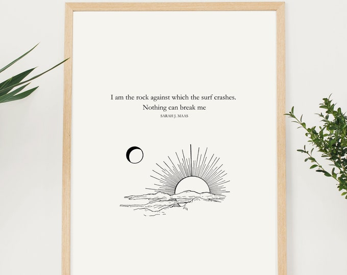ACOTAR/ACOSF Nothing Can Break Me Book Page Art Print/ Wall Art/ Unique ...