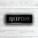 RECEPTION DOOR SIGN Reception Sign Reception Office Sign - Etsy