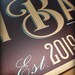 Gin Bar Sign, Personalized Signs, Brushed Composite Bronze and Copper ...
