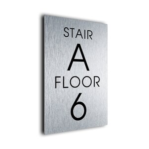 Custom Stair Sign, Stair Level Signs, Wayfinding Signs, Stair Numbers ...