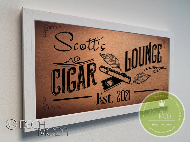 PERSONALIZED CIGAR LOUNGE Sign Cigar Lounge Sign Custom - Etsy