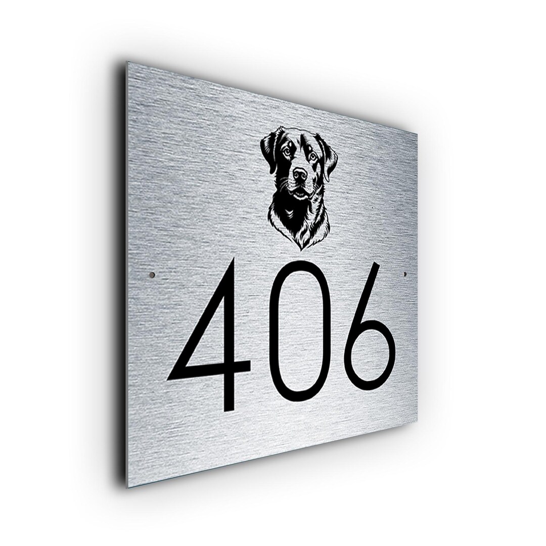 Dog House Number Sign | House Numbers | Dog Numbers | Number Sign With ...