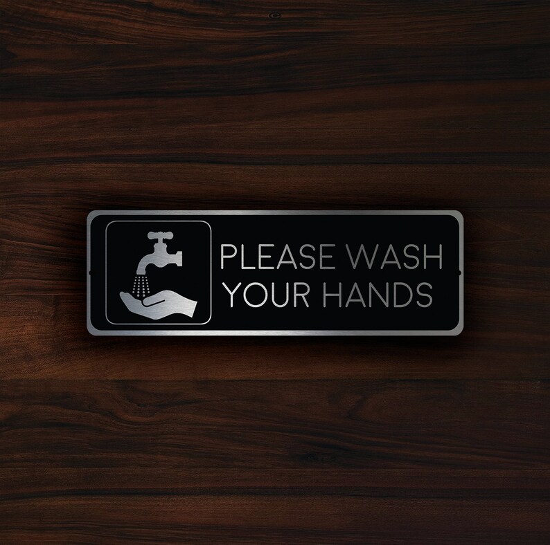 Please WASH YOUR HANDS Sign Please Wash Hands Kitchen Signs | Etsy
