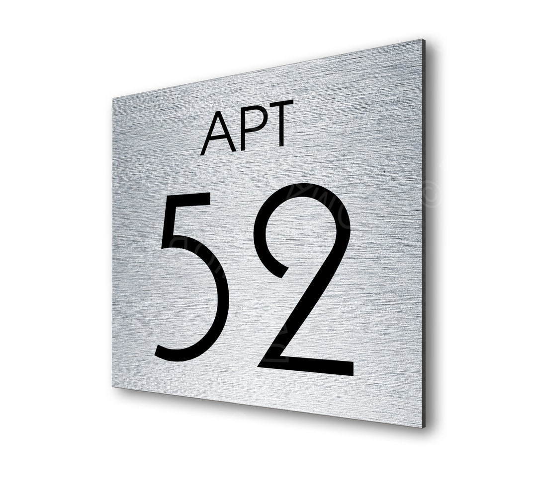 Custom Apartment Number Signs | Condo Room Numbers | Apartment Number ...