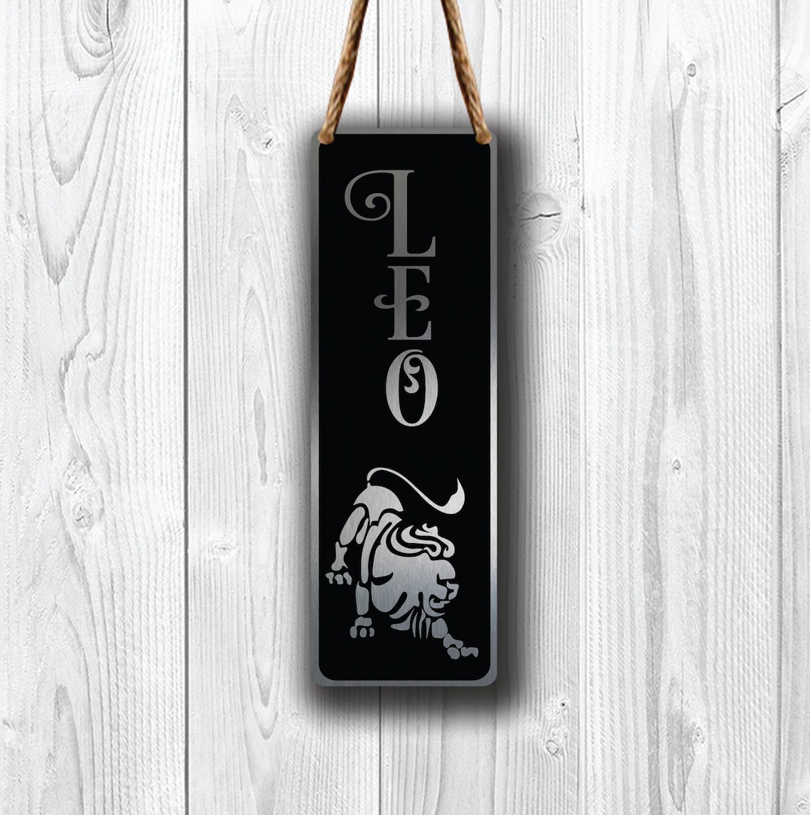 LEO ZODIAC SIGN Wall Art Sign Leo Wall Plaque Leo Hanging - Etsy