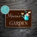 Garden Sign, Custom Signs, Brushed Composite Bronze and Copper Finish ...