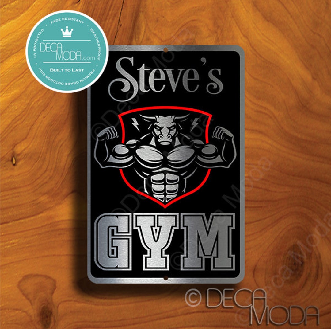 PERSONALIZED GYM SIGN, Gym Signs, Custom Gym Signs, Gym Sign, Gym, Gym ...
