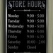 CUSTOM STORE HOURS Sign, Store Hours Signs, Store Hours, Customizable ...
