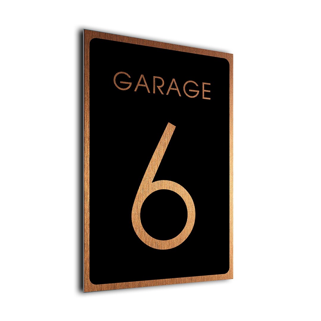 Modern Metal Garage Number Sign: Weatherproof Outdoor Plaque - Etsy