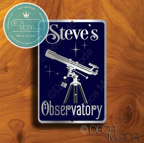 PERSONALIZED OBSERVATORY SIGN Custom Observatory Signs - Etsy