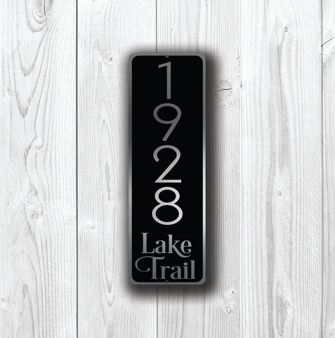 MODERN ADDRESS SIGN Sign Modern House Address Plaque Custom - Etsy