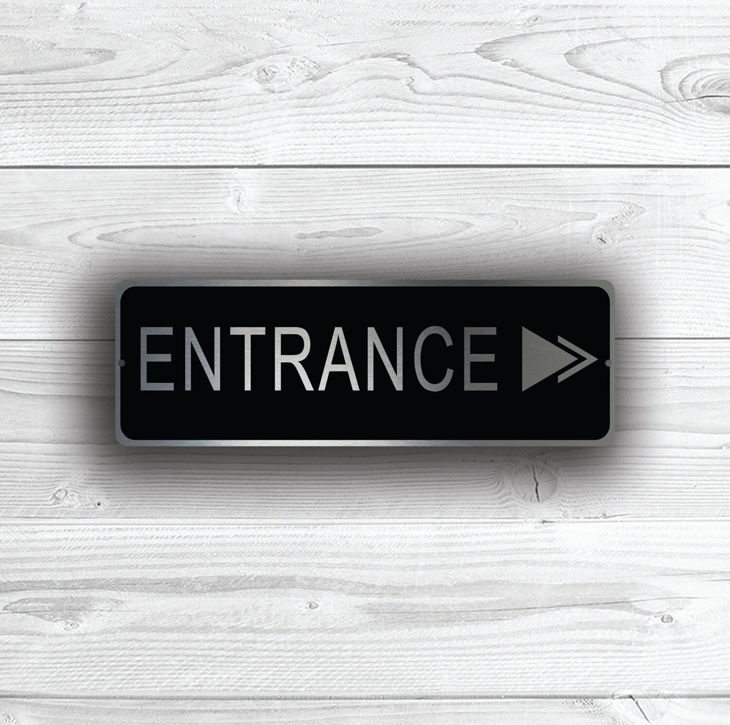 ENTRANCE DIRECTIONAL SIGN Entrance Sign With Arrow Entrance - Etsy