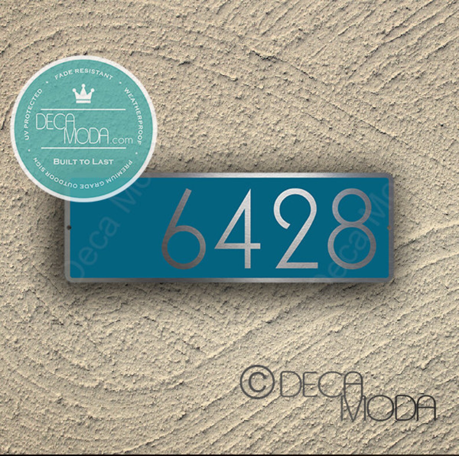 MODERN HOUSE NUMBERS Sign Modern Numbers Modern Number Sign | Etsy