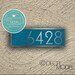 MODERN HOUSE NUMBERS Sign Modern Numbers Modern Number Sign - Etsy