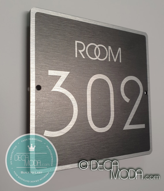 CUSTOM ROOM NUMBER Signs Hotel Room Numbers Apartment | Etsy