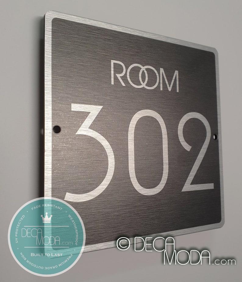 CUSTOM ROOM NUMBER Signs | Hotel Room Numbers | Apartment Numbers ...