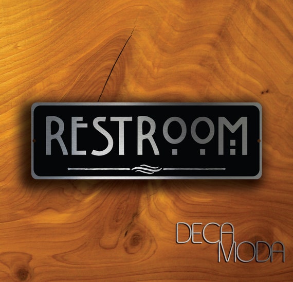 RESTROOM DOOR SIGN Restroom Door Sign Restroom Door Sign | Etsy Ireland