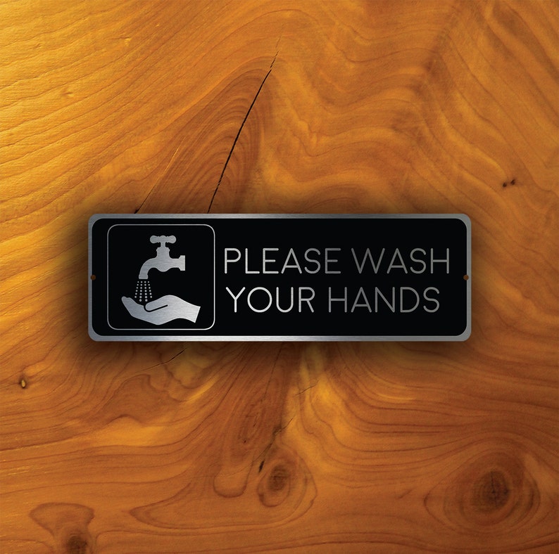 Please WASH YOUR HANDS Sign Please Wash Hands Kitchen Signs | Etsy